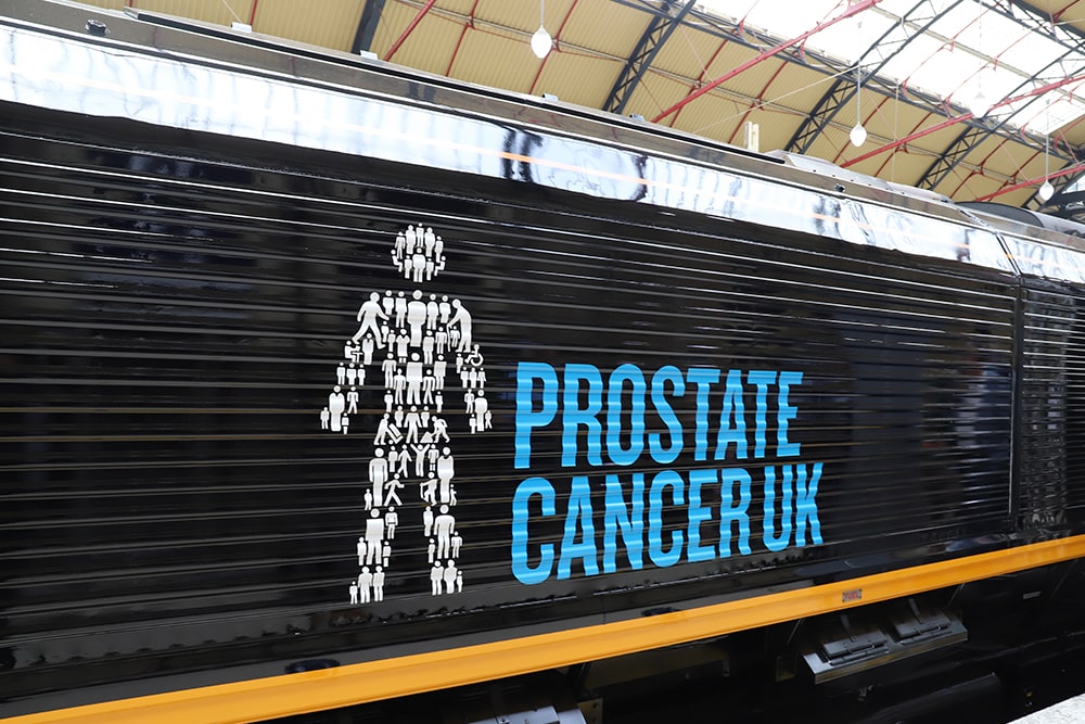 GB Railfreight rebrands locomotive to raise awareness of prostate ...