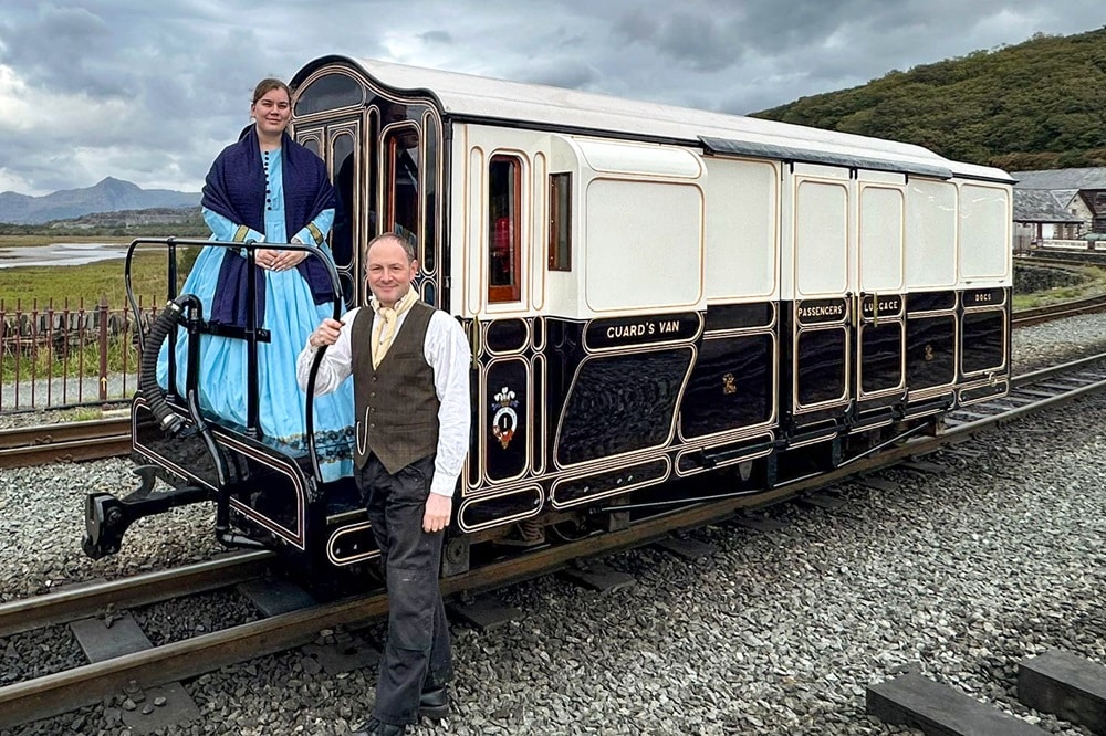 Father and daughter carriage works team paint Victorian carriage for ...