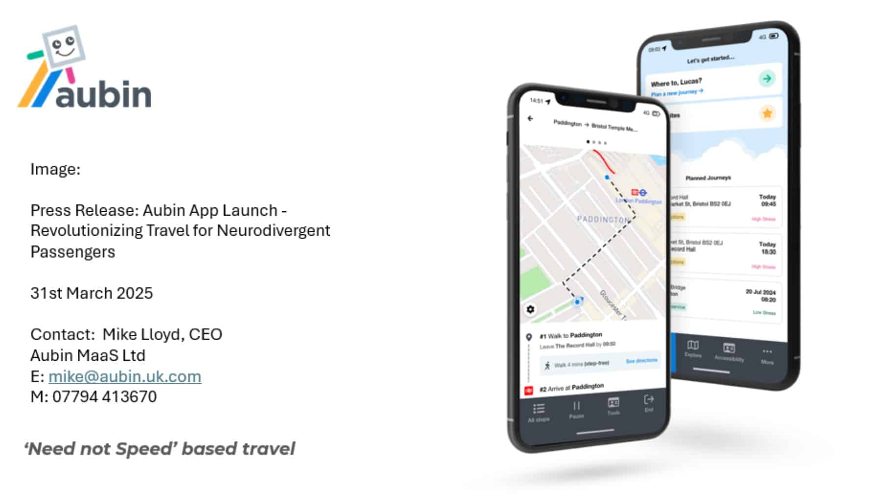 Aubin App aims revolutionise travel for neurodivergent community ...