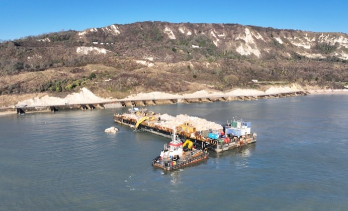 Progress update on major engineering work at Folkestone Warren ...