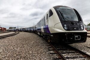First of 10 new Elizabeth line trains enters the test track in Derby as ...